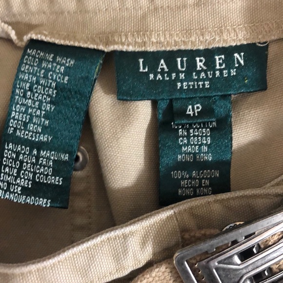 Ralph Lauren | Shorts | Vtg Ralph Lauren Khaki Shorts 4p High Rise Belt | Poshmark